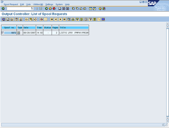 Using a Batch Job to Process Open Items