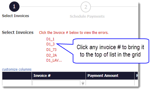 Process Credit Invoices